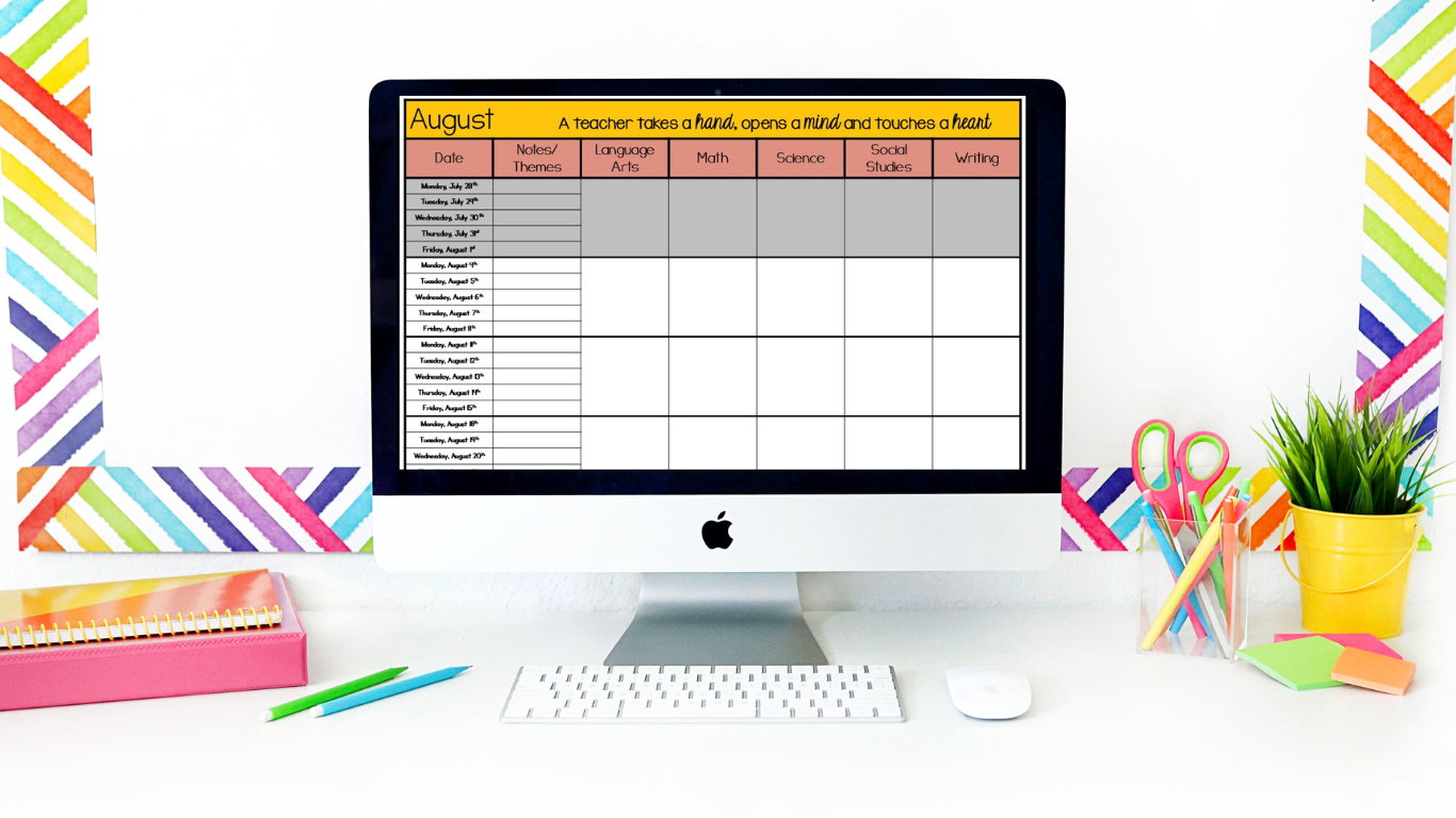 How to Make a Yearly Curriculum Plan - Mrs. B’s Beehive