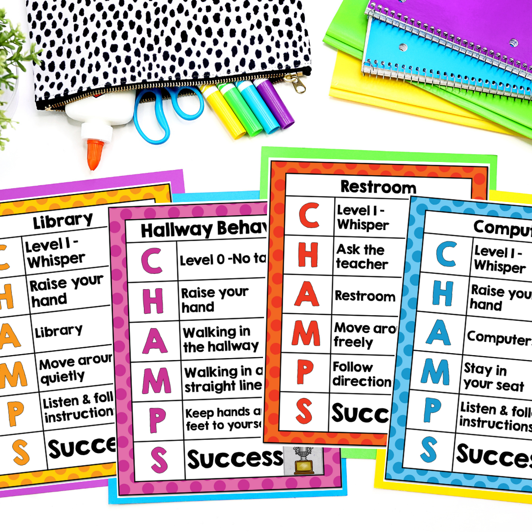 CHAMPS Behavior Management Editable Notebook - Mrs. B’s Beehive