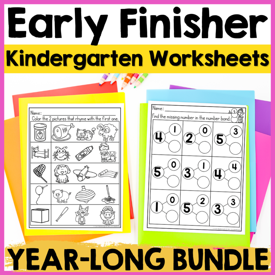 Kindergarten Early Finishers - Setting Up for Success - Mrs. B’s Beehive