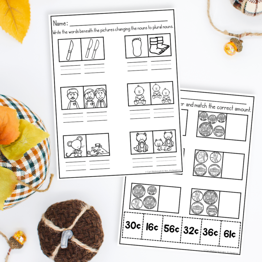 October 2nd Grade Early Finisher Worksheets - Mrs. B’s Beehive