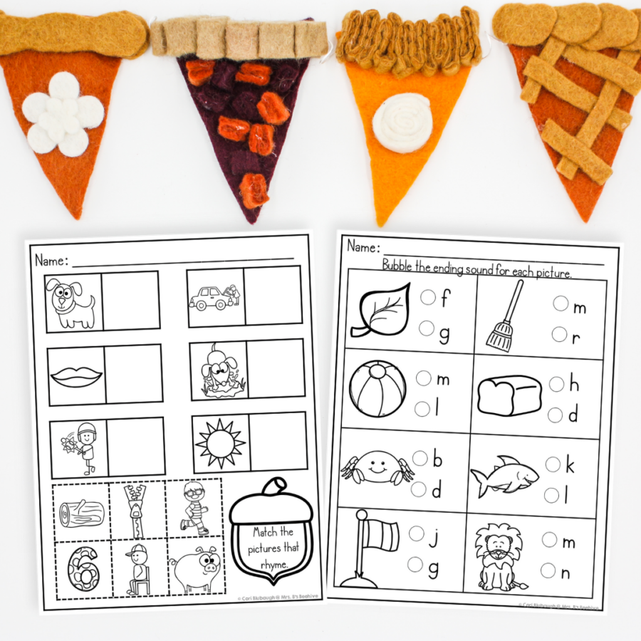November Kindergarten Early Finisher Worksheets - Mrs. B’s Beehive