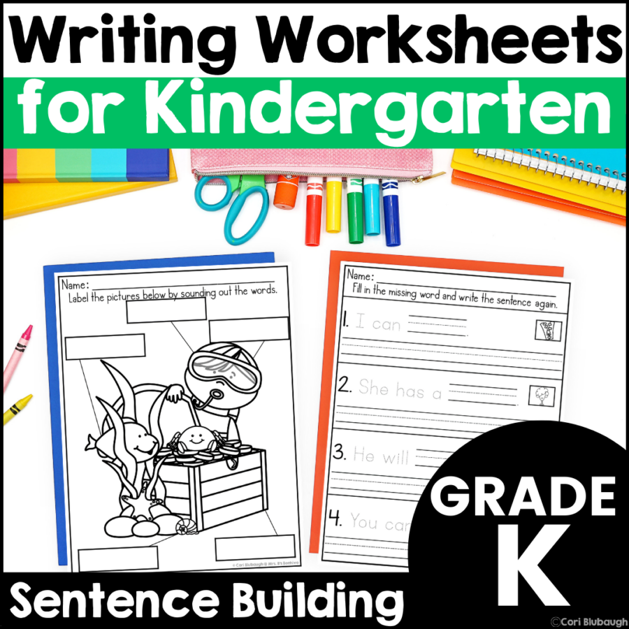 Kindergarten Writing Worksheets - Beginning Writing Practice - Mrs. B’s ...