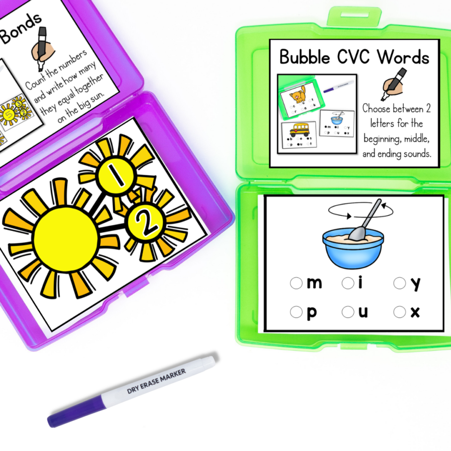 June and July Pre-K Early Finisher Phonics and Math Task Cards - Mrs. B ...