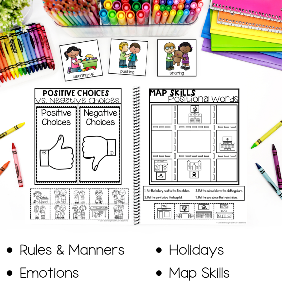 Kindergarten Social Studies Interactive Notebook - Mrs. B’s Beehive