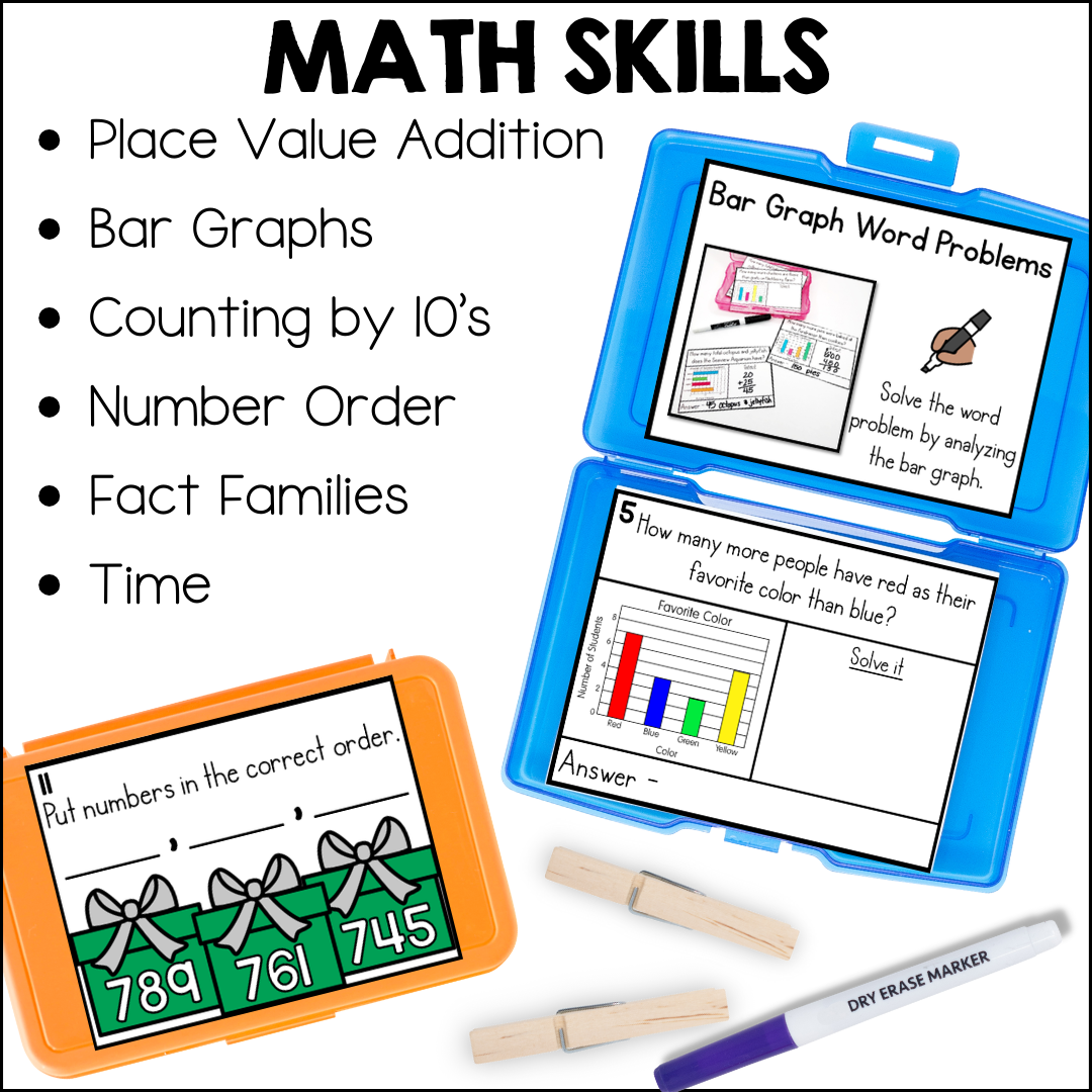 December 2nd Grade Early Finisher Task Cards - Mrs. B’s Beehive