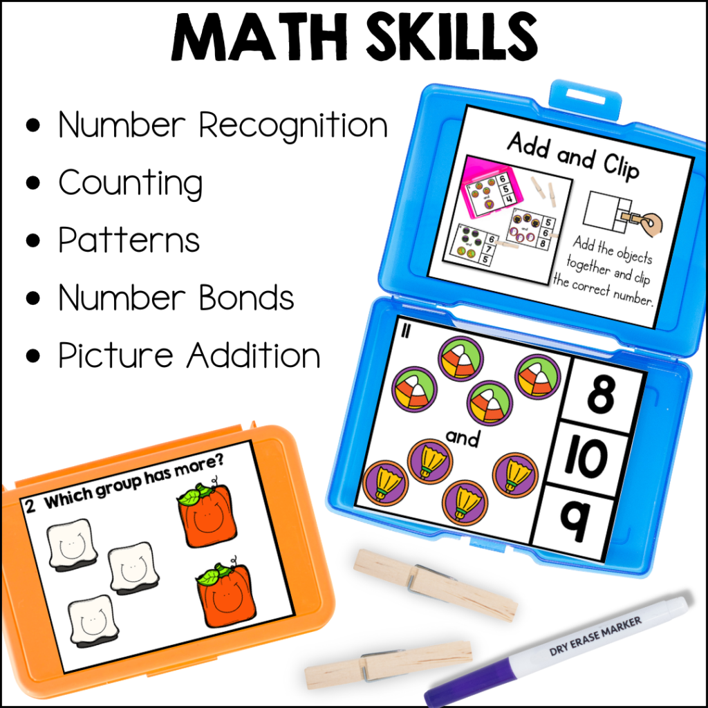 October Kindergarten Early Finisher Task Cards - Mrs. B’s Beehive