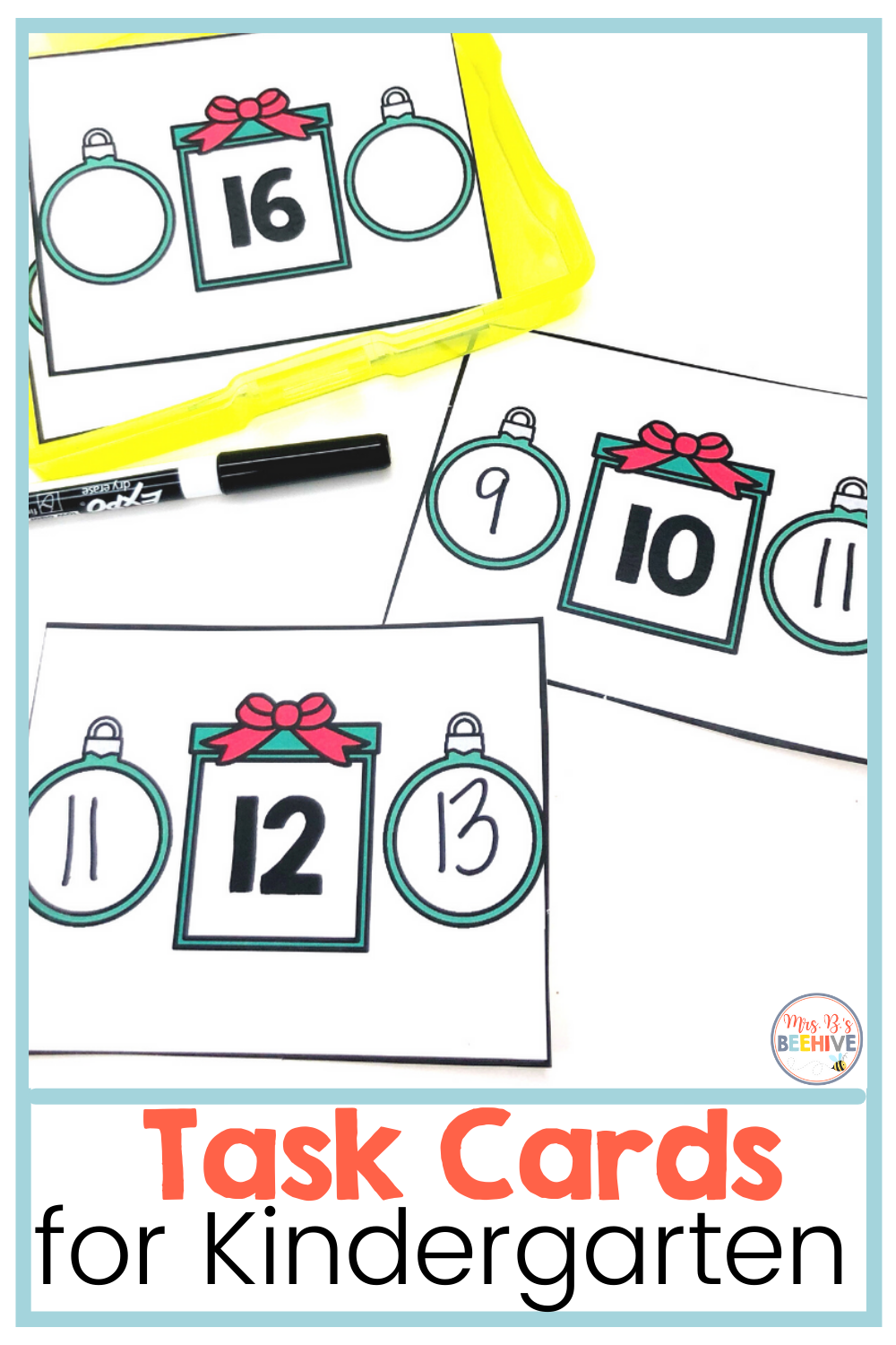 December Kindergarten Early Finisher Task Cards - Mrs. B’s Beehive