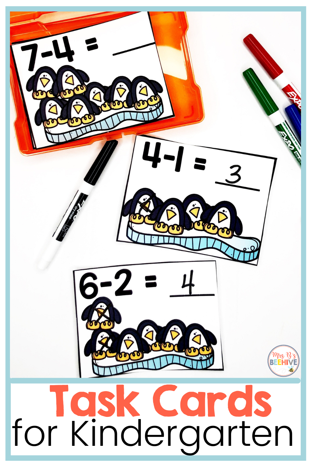 January Kindergarten Early Finisher Task Cards - Mrs. B’s Beehive