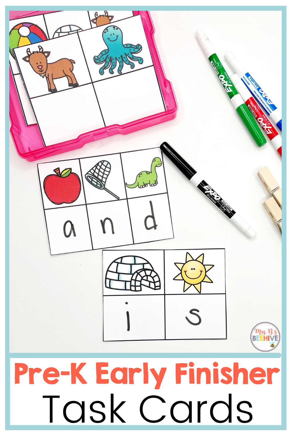 January Pre-K Early Finisher Task Cards - Mrs. B’s Beehive