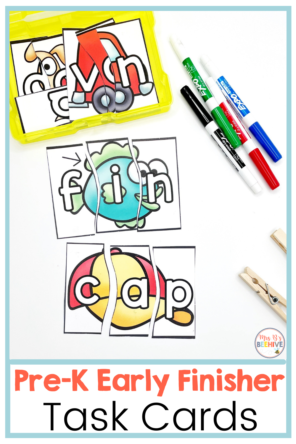 March Pre-K Early Finisher Task Cards - Mrs. B’s Beehive