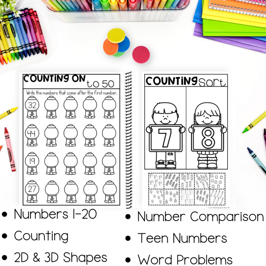 Kindergarten Math - Interactive Notebook - Mrs. B’s Beehive