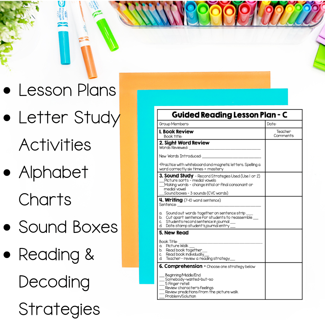 Guided Reading Lesson Plan Templates - Mrs. B’s Beehive