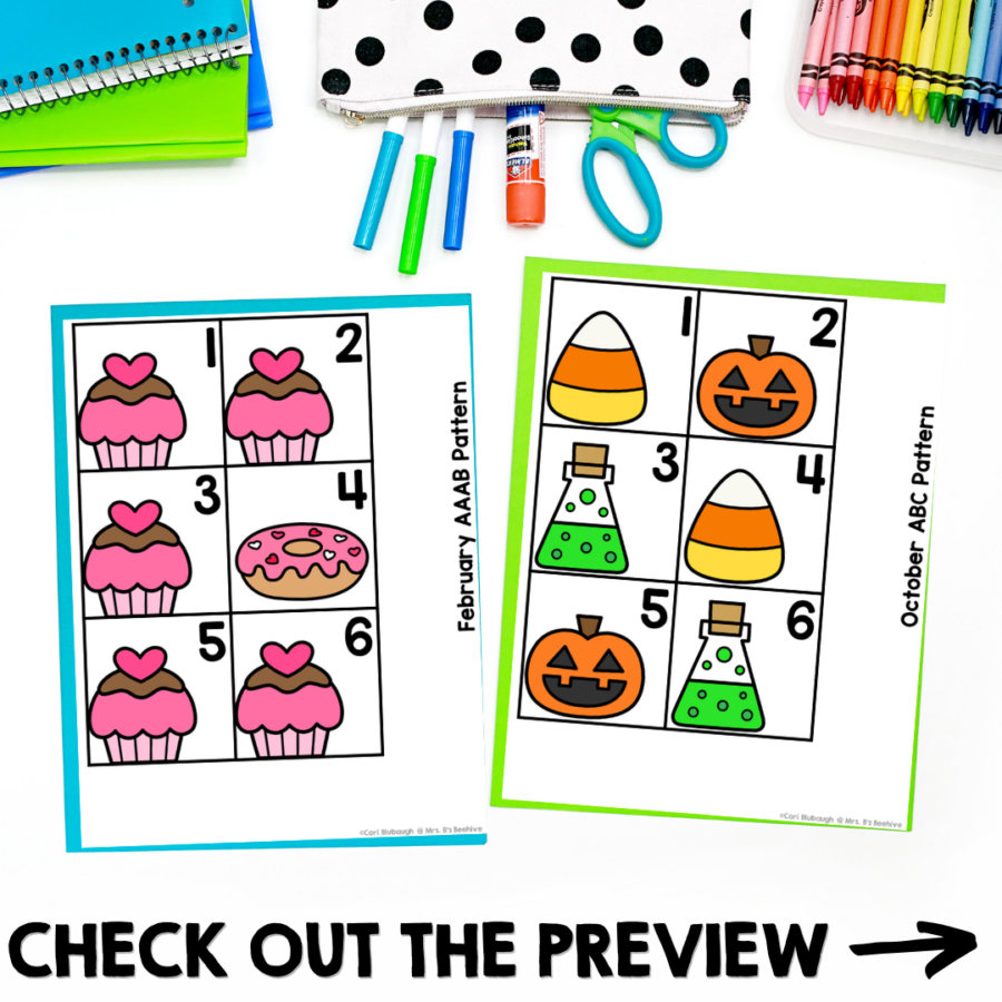 Calendar Numbers - Repeating Pattern Bulletin Board Labels - Mrs. B’s ...
