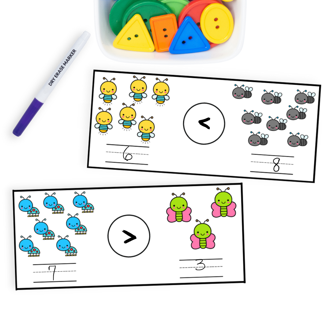 Comparing Numbers to 10 Worksheets and Activities - Mrs. B’s Beehive