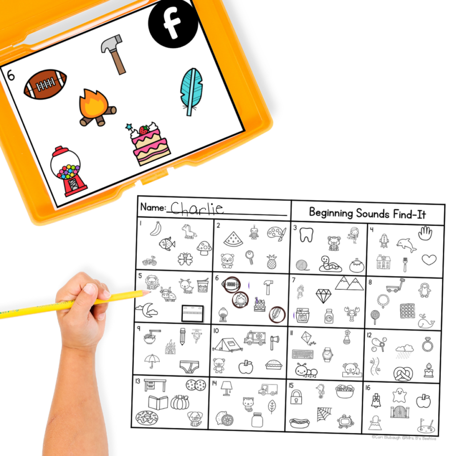 Beginning Sounds Task Cards - Mrs. B’s Beehive