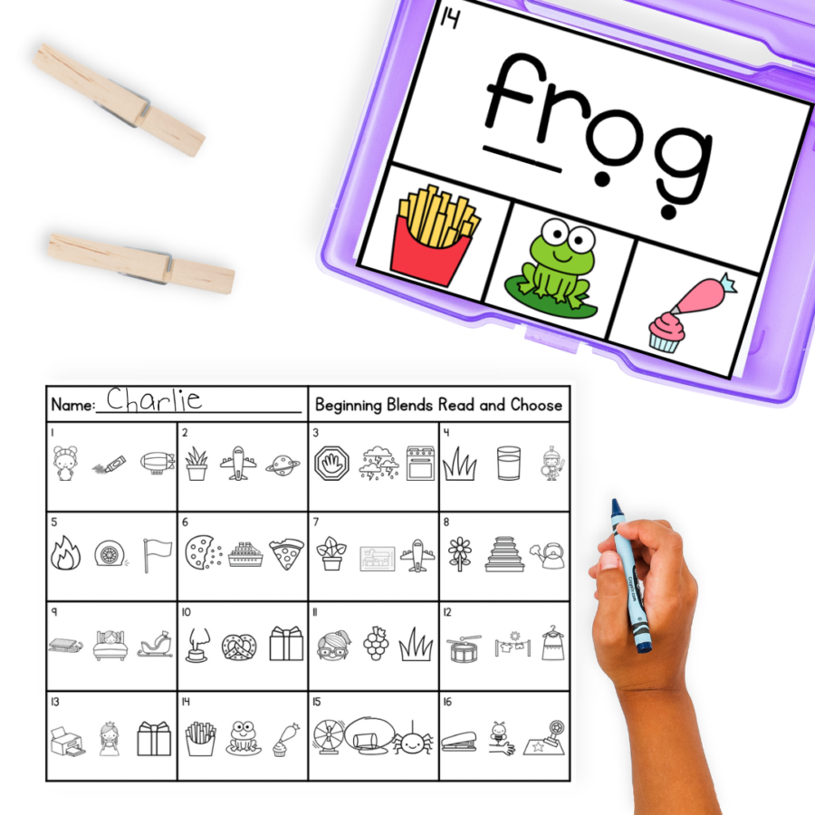 Beginning Blends Task Cards - Mrs. B’s Beehive
