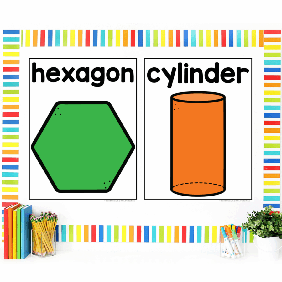 Math Posters - Numbers to 20, Shapes, and Colors - Mrs. B’s Beehive