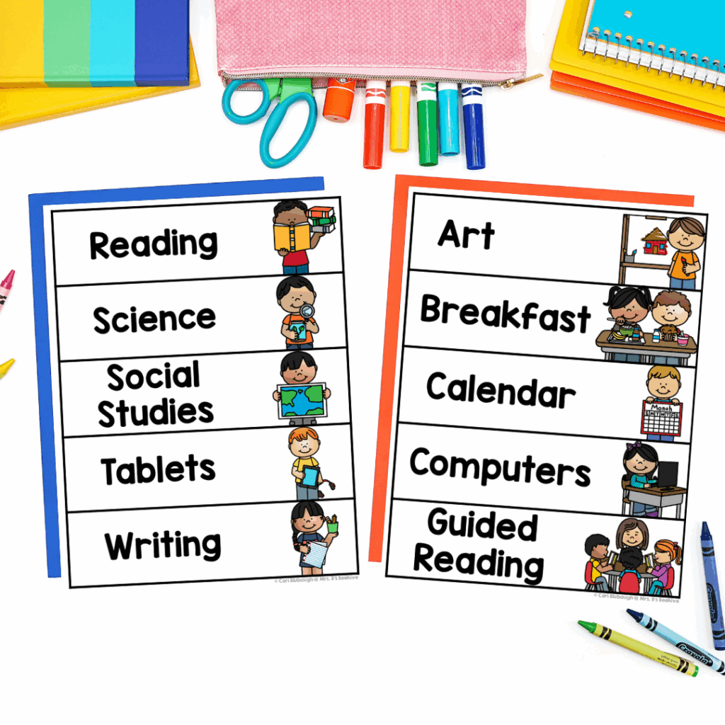 Schedule Cards for Visual Morning Routine - Mrs. B’s Beehive