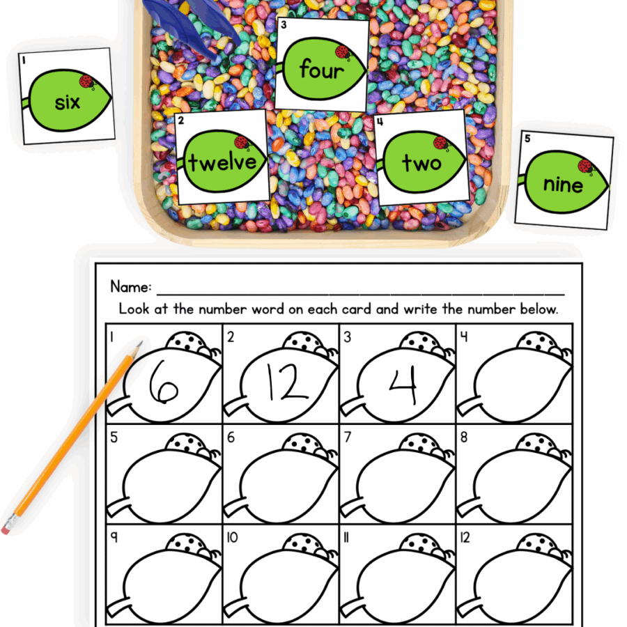 Spring Math Fine Motor Sensory Bin Centers - Mrs. B’s Beehive