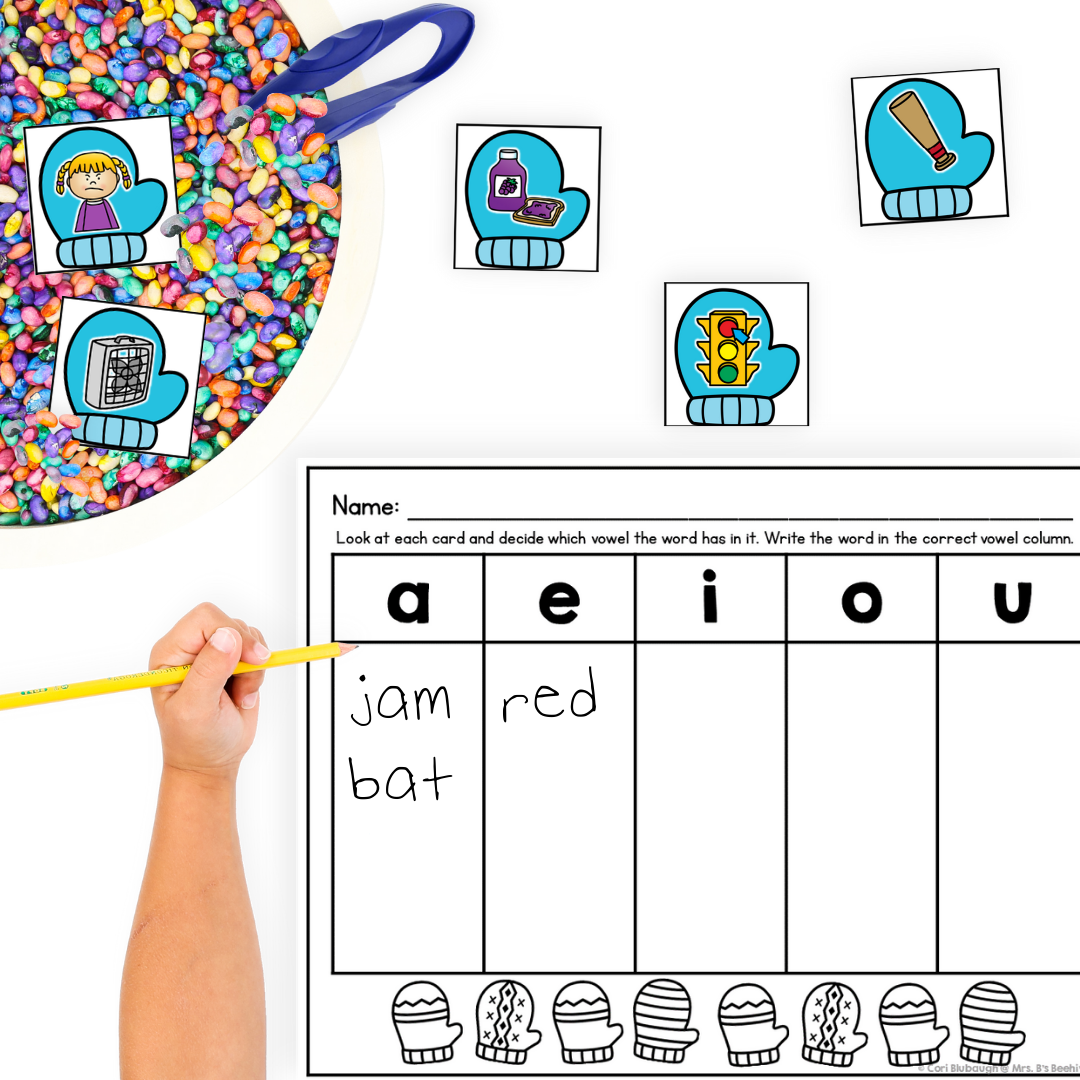 Winter Phonics Fine Motor Sensory Bin Centers - Mrs. B’s Beehive