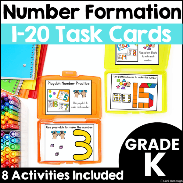 Number Formation 1-20 Task Cards - Mrs. B’s Beehive