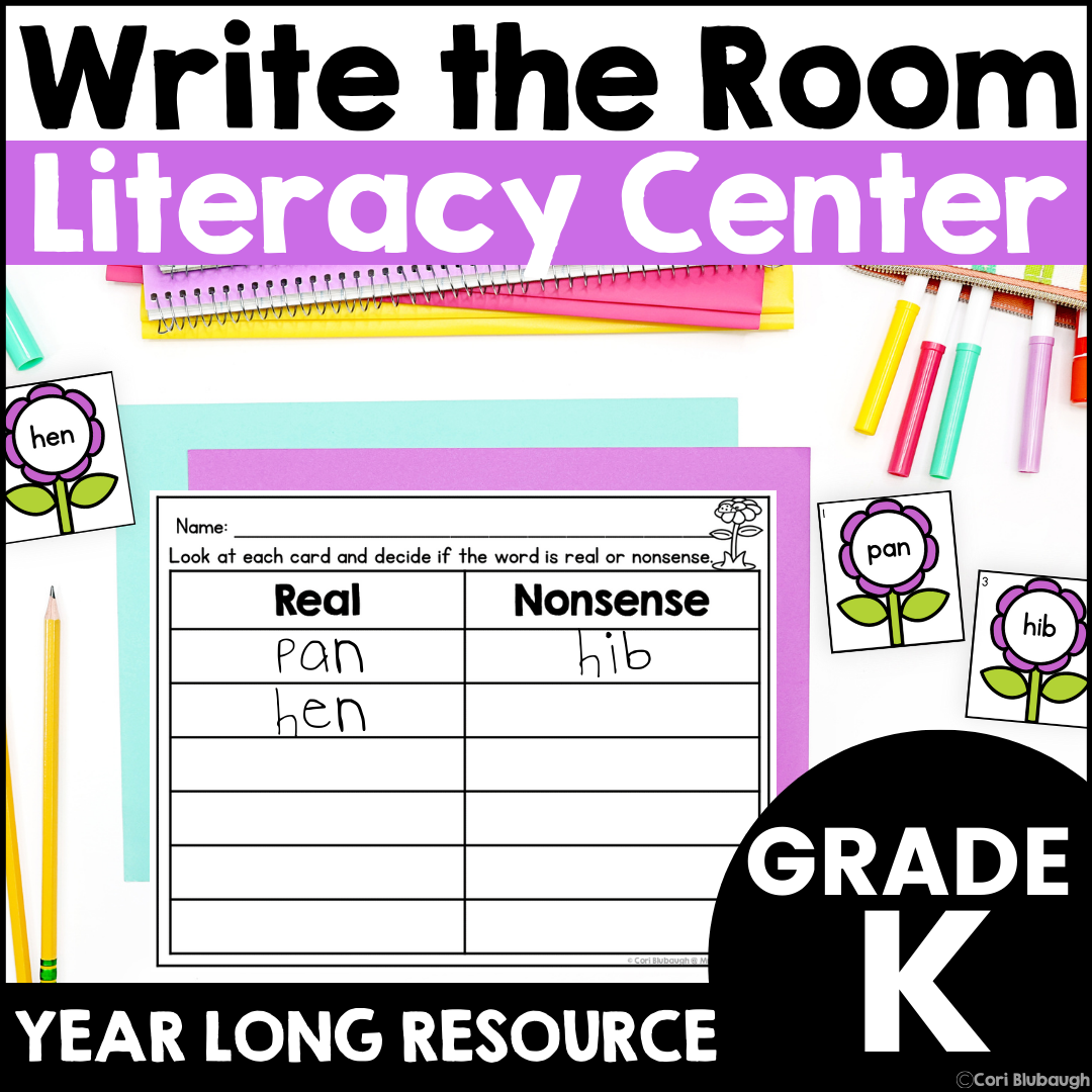 Write the Room Kindergarten Literacy Center - Mrs. B’s Beehive