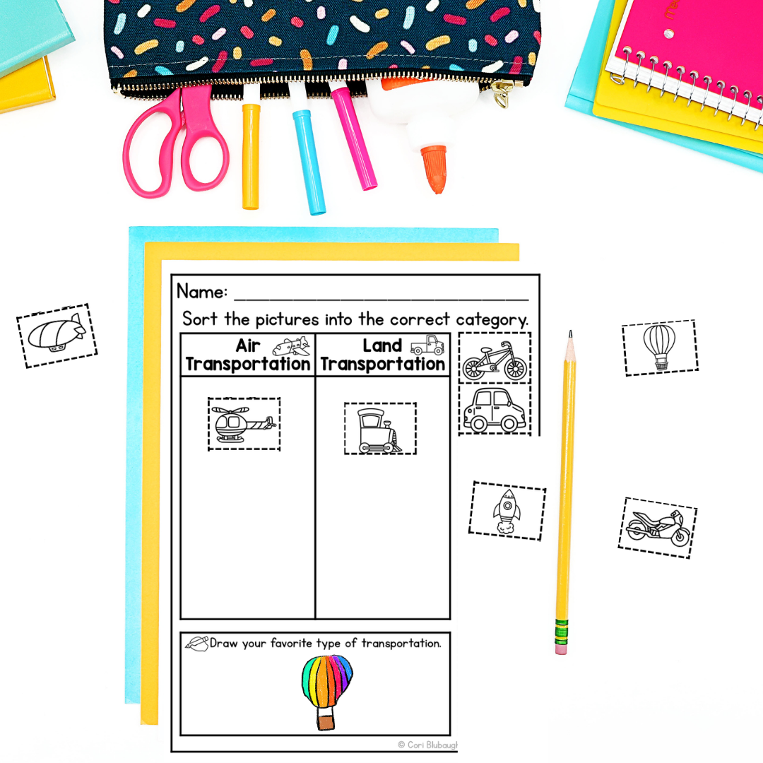 Sorting Objects Into Categories Worksheets - Mrs. B’s Beehive